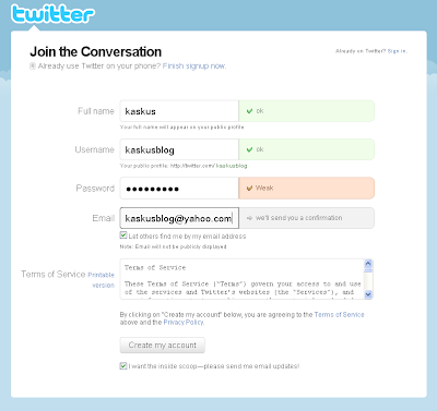Cara Daftar Twitter Indonesia - Contoh Soal CPNS 2017