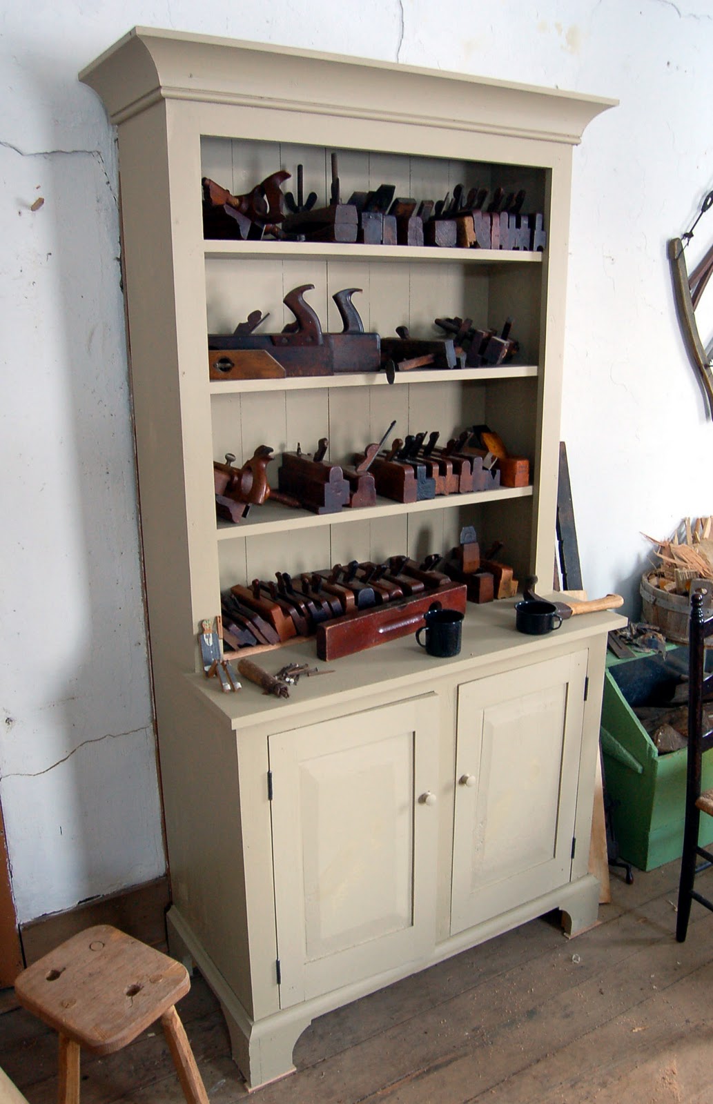 The Old House Blog: Handmade Step Back Cupboard