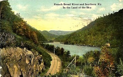Asheville and Buncombe County: French Broad River Post Card (1911)