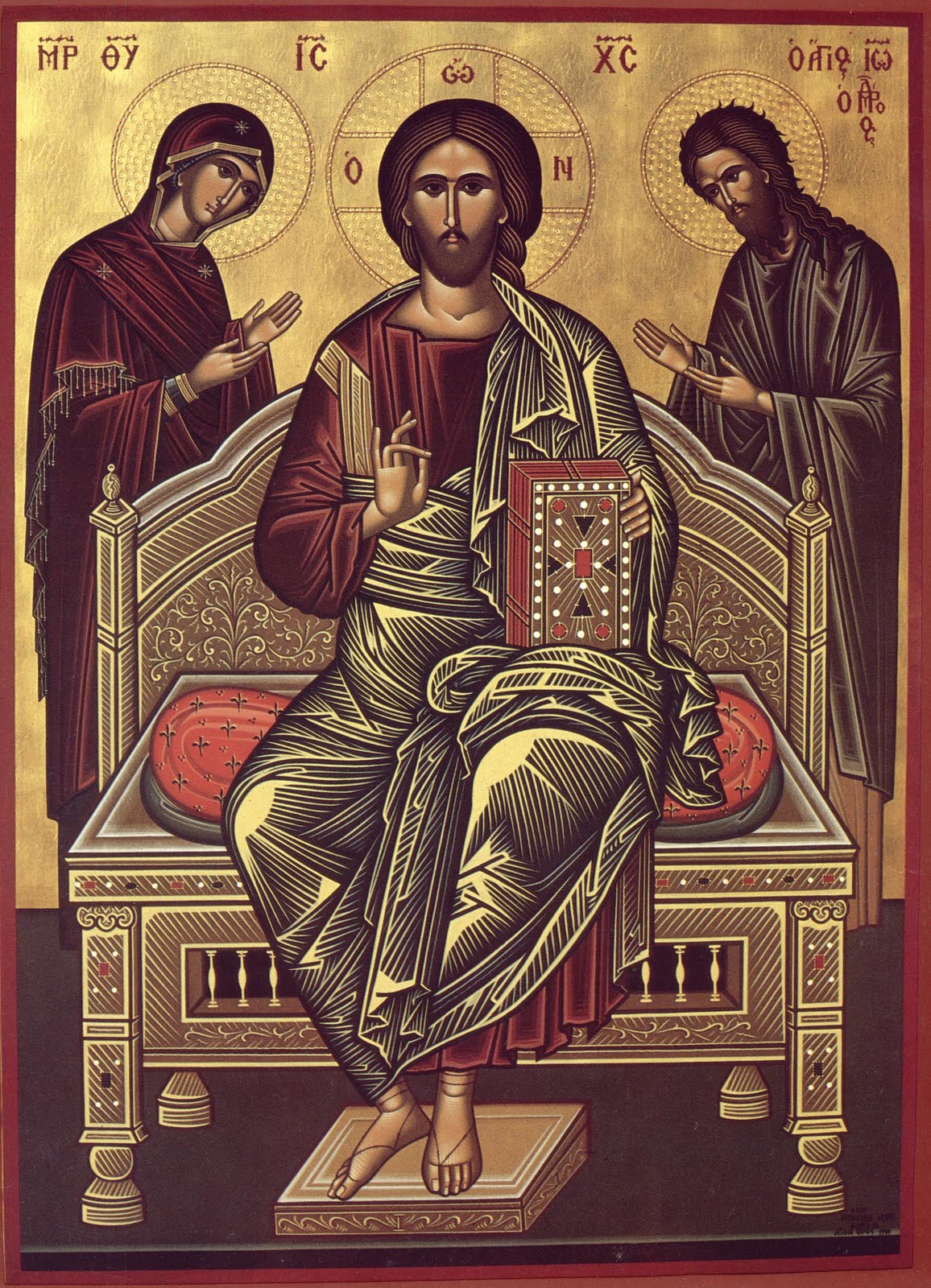 Icoane Ortodoxe: Deisis (grecesc)