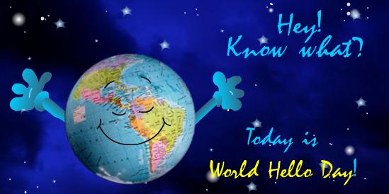 E-cards Best: World Hello Day E-card