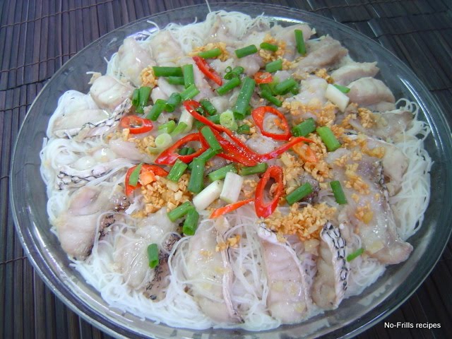 Steamed Fish fillet with Rice vermicelli