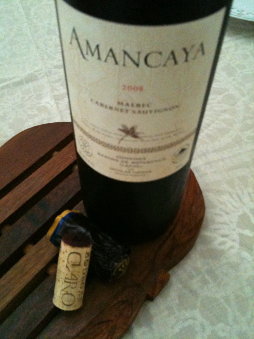 Vinhos e Fotos do Mundo: AMANCAYA - Malbec & Cabernet Sauvignon - 2008