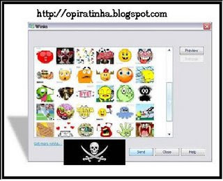 De Tudo um Pouco: Pacotão de winks para MSN