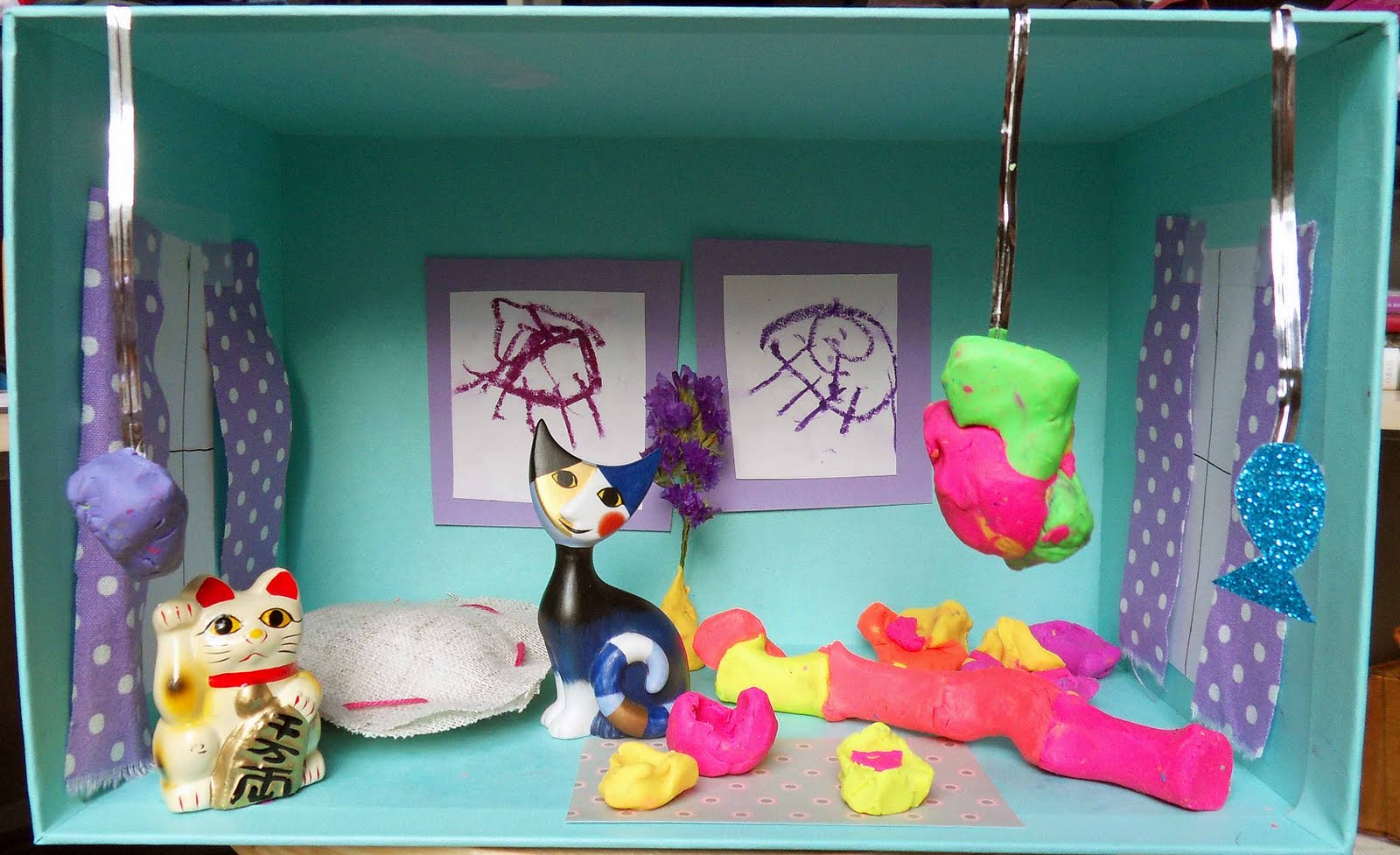 Curly Birds: Shoe Box Exhibition