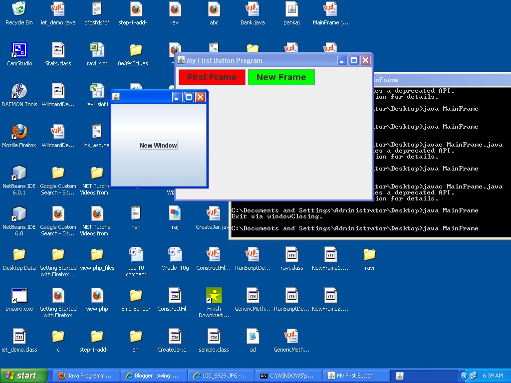 How To Open Second Jframe On Button Click In J2se ~ Swing In J2se
