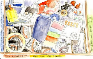 Sketches and Drawings: challenge 231--a junk drawer