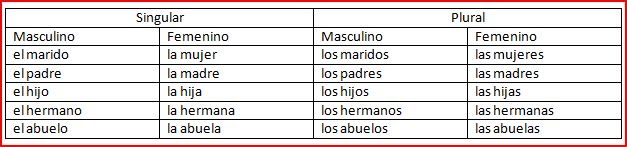 Learn To Speak Spanish: Singular & Plural - Masculino y Femenino