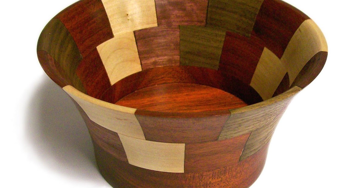 Mike's Bowls By Design: Wood Serving Bowl - Segmented with Purpleheart ...