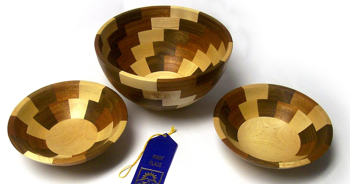 Mike's Bowls By Design: Segmented Bowl Serving Set - Mahogany, Walnut ...