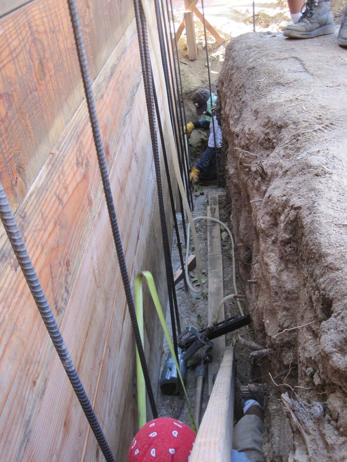 our house on the hill: Framing the Stem Walls