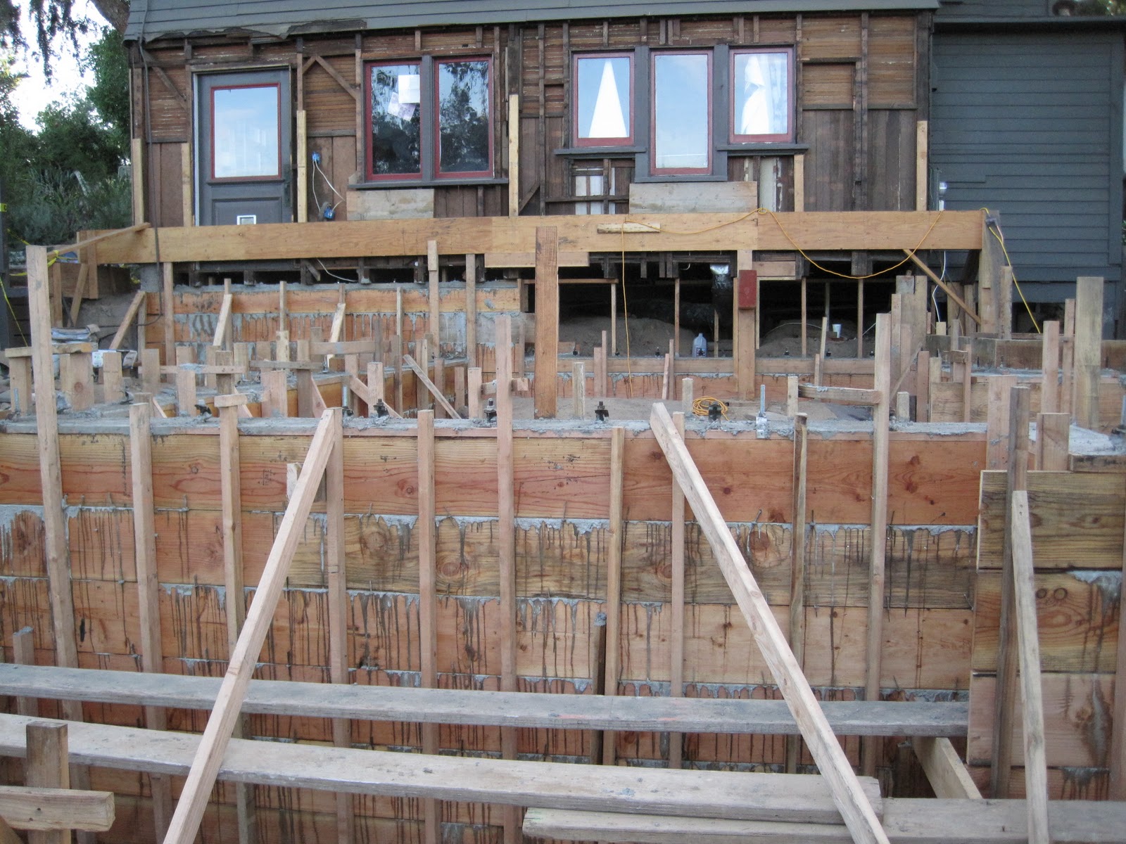 our house on the hill: Cast-In-Place Walls