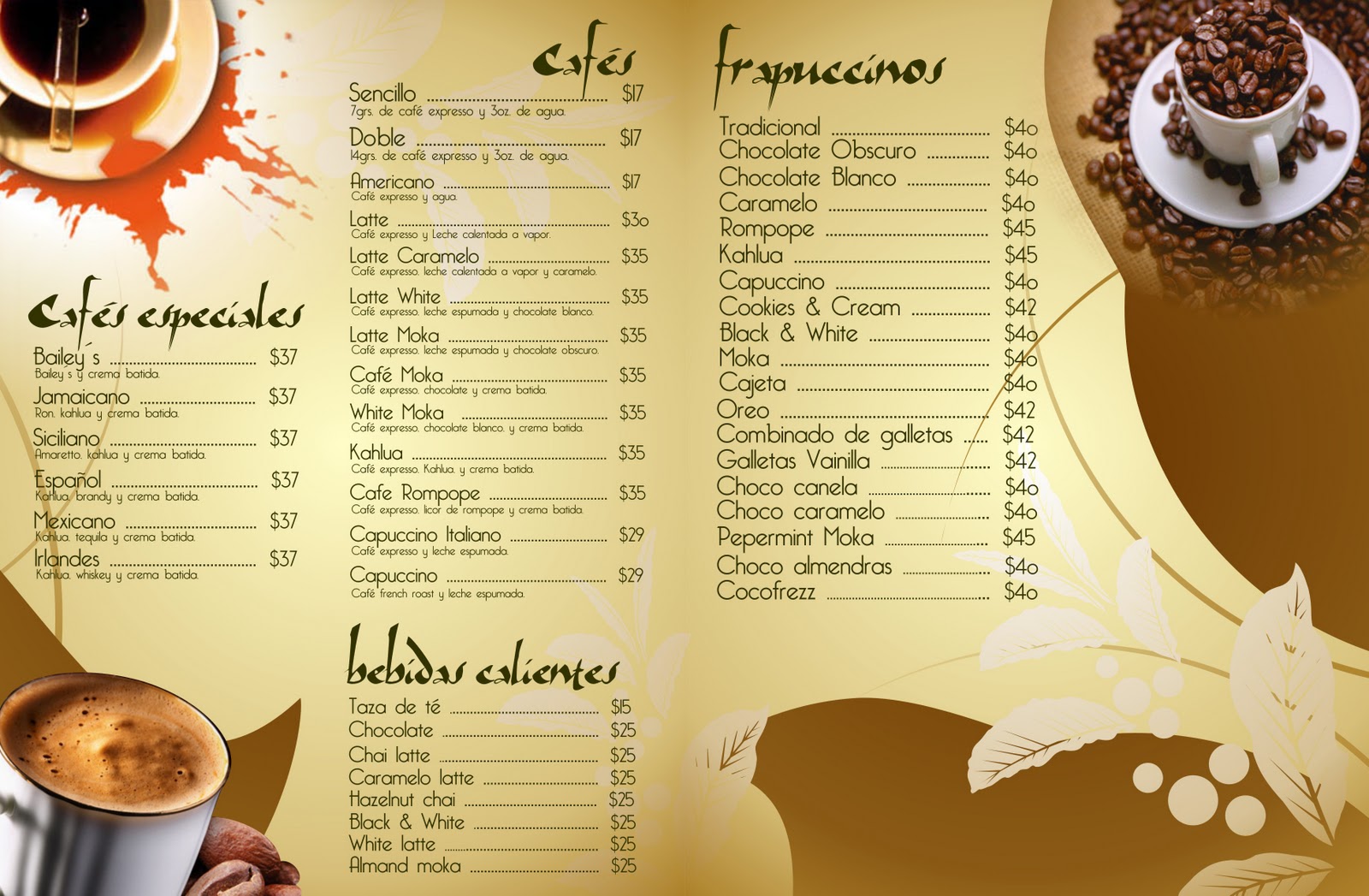 CAFE EL RINCON: Barra de Cafés