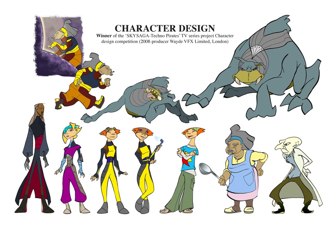 Theresia's sketches and whatnot: Character Design -SkySaga competition