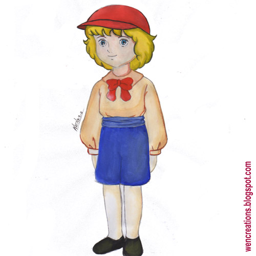 wencreations: Drawing of Cedie (1-7-11)
