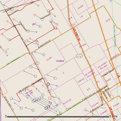 Barnett Shale Maps: Blum Texas, Hill County Area (from TX RRC)