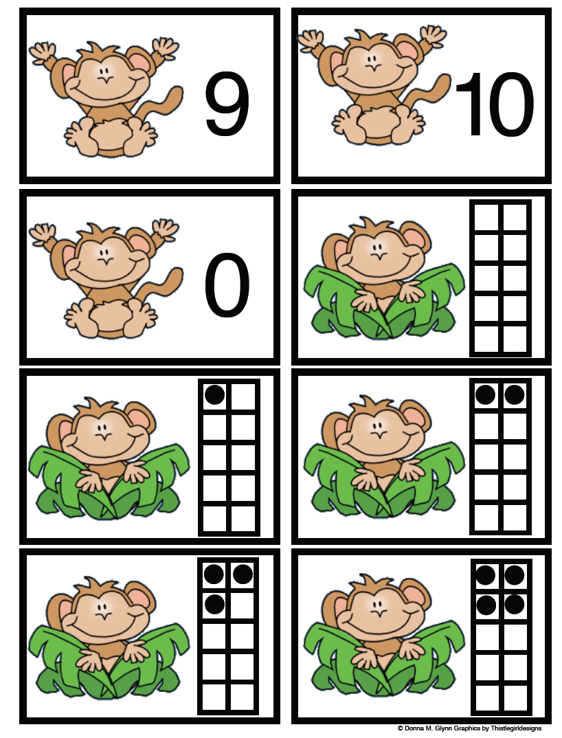 Welcome to Kinderglynn: Monkey Numbers