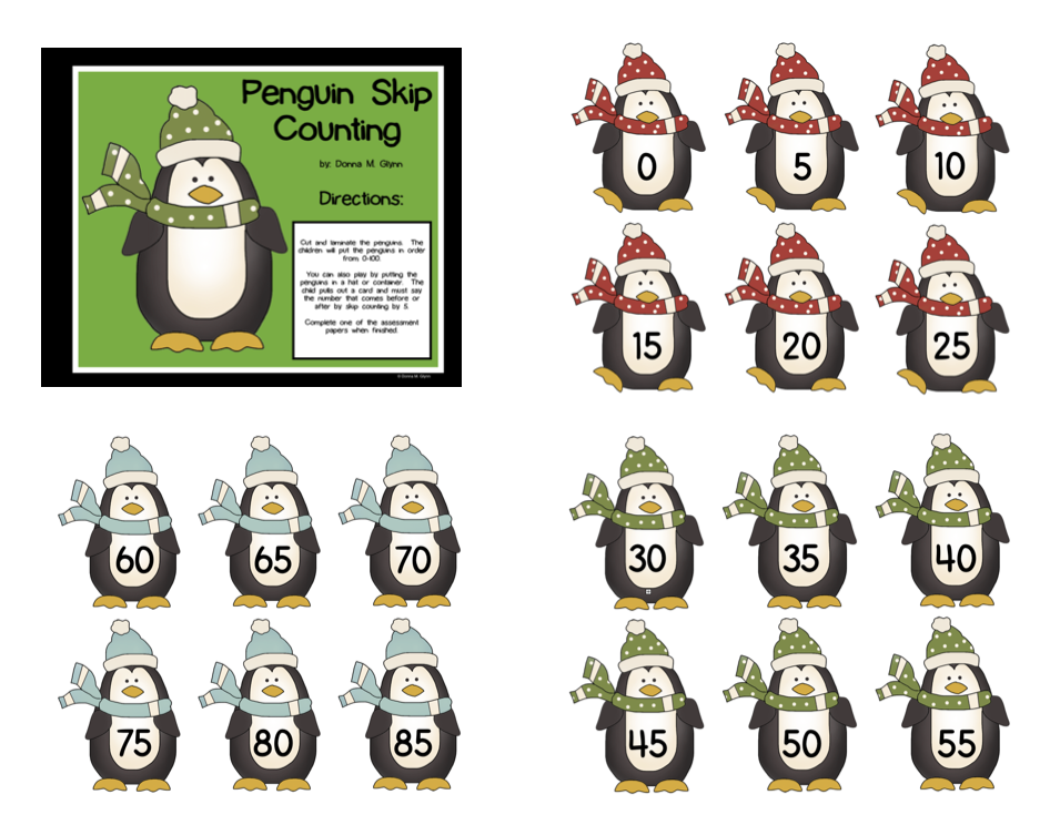 Welcome to Kinderglynn: Penguin Skip Counting