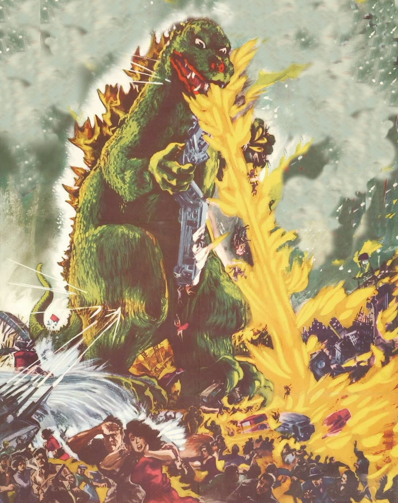 Twisted Vintage: Godzilla Art