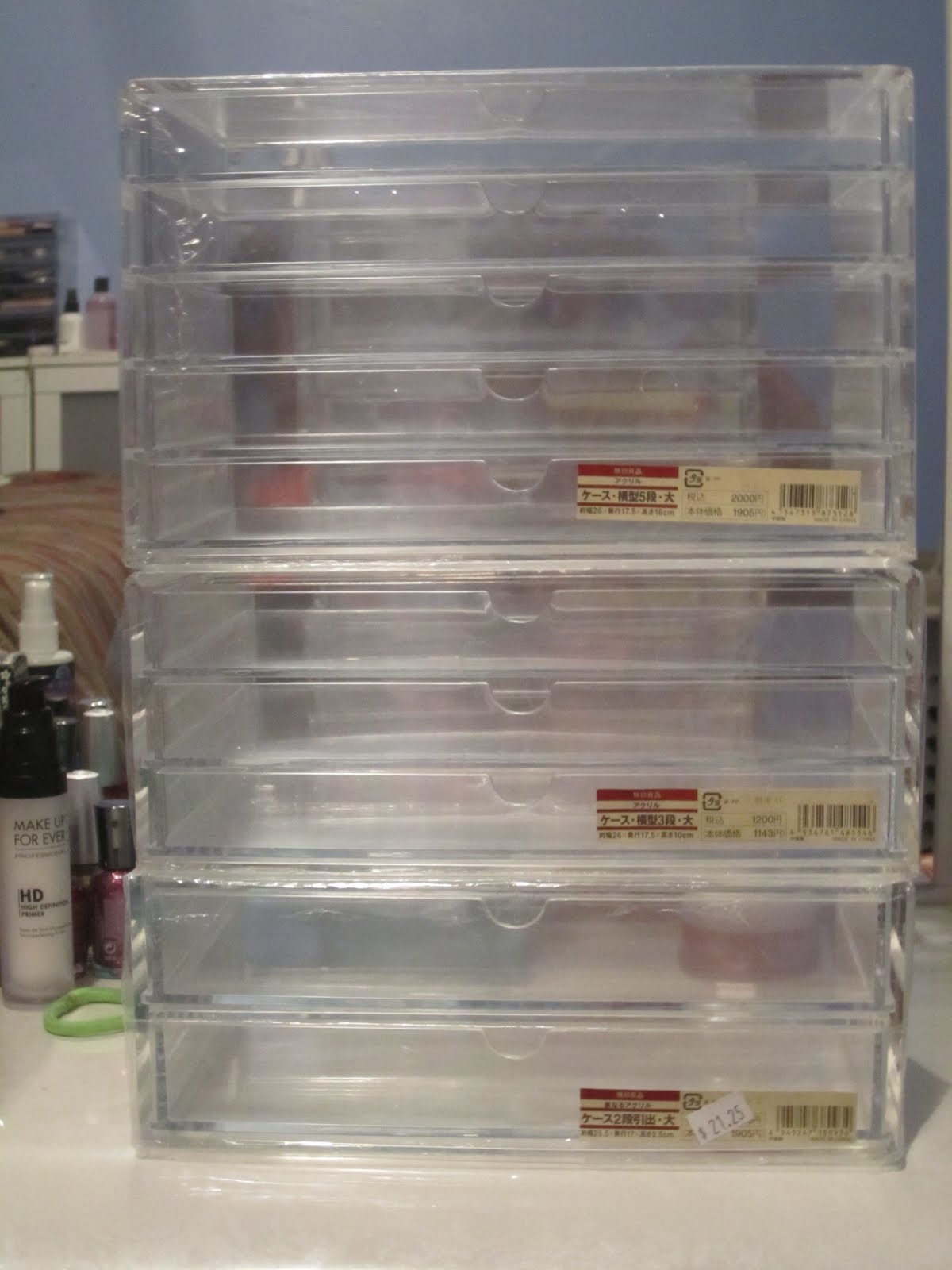 emoney429: Muji Acrylic Makeup Storage - The Clear Cube Dupe