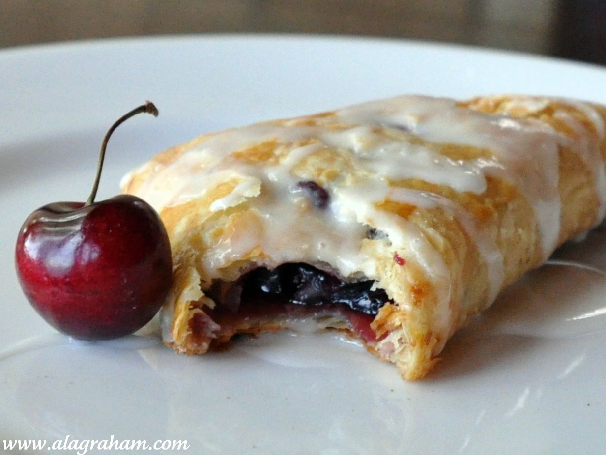 A LA GRAHAM: CHERRY PUFF PASTRY TURNOVERS