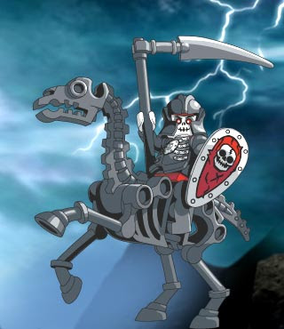 LEGO Castle: The Black Knight Skeleton