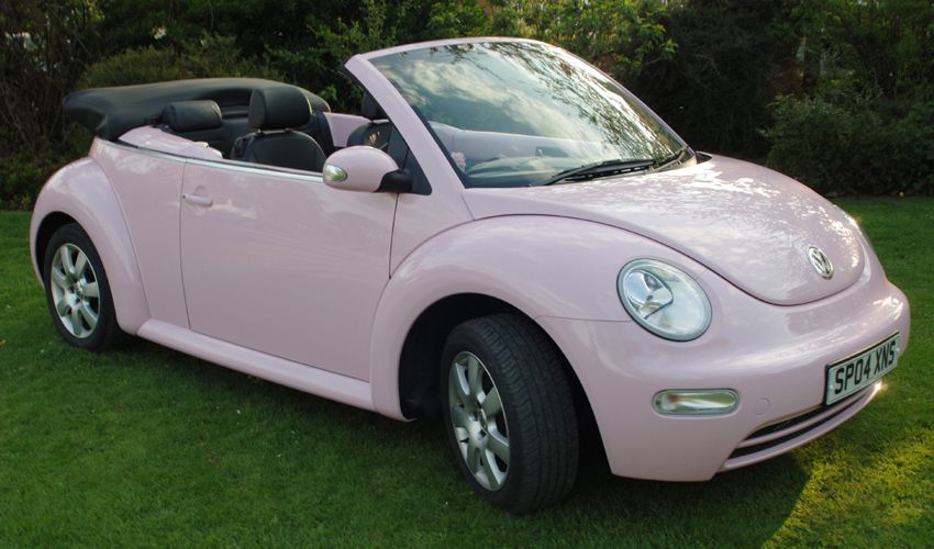 Old Volkswagen Beetle: Pink Vw Beetle Convertible For