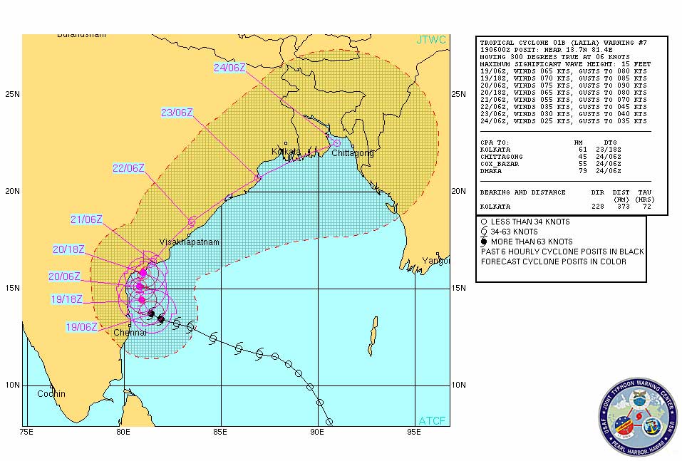 Visions of Hell: SaveTheHills (STH) storm watch - Cyclone LAILA - the ...