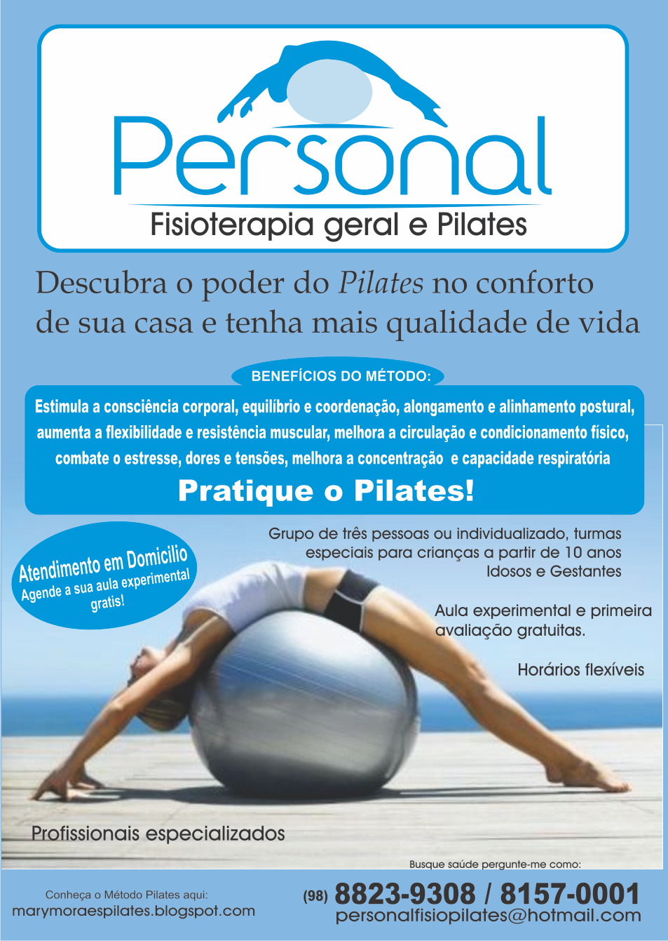 Personal Fisioterapia Geral e Pilates: novembro 2010