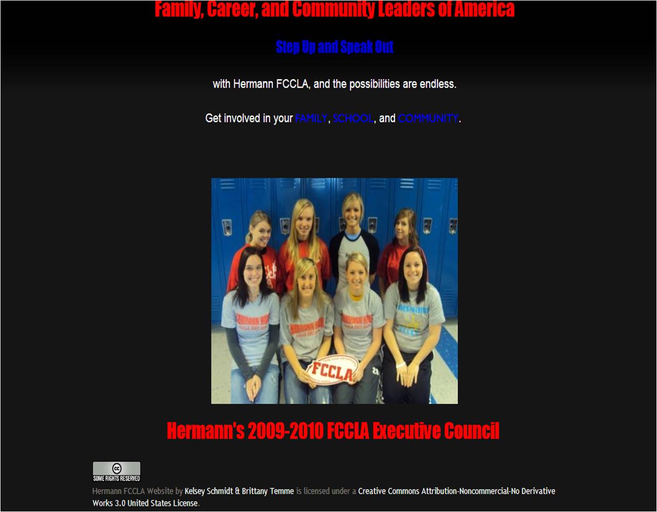 Missouri FCCLA Blog: Missouri FCCLA Chapter Website Showcase
