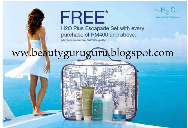 Beauty Guru-Guru: Free Limited edition H20+ Escapade Set with purchase ...