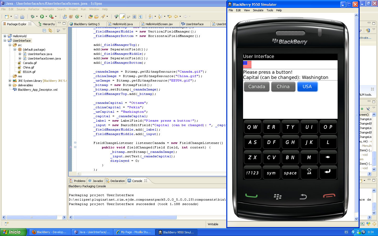 Java Developer: Eclipse, mis primeros ejemplos para BlackBerry