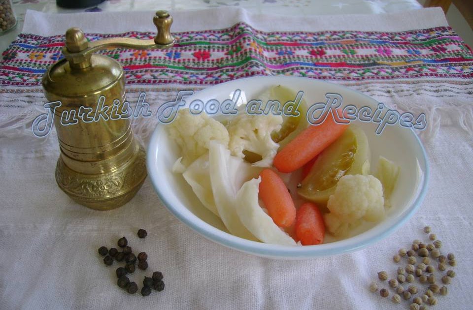 Turkish Food & Recipes: Pickled Vegetables (Karisik Tursu)