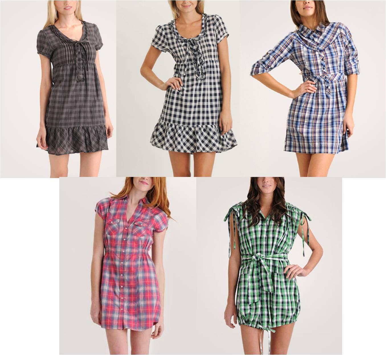 Preloved's World: Red and Blue Checkered Dress