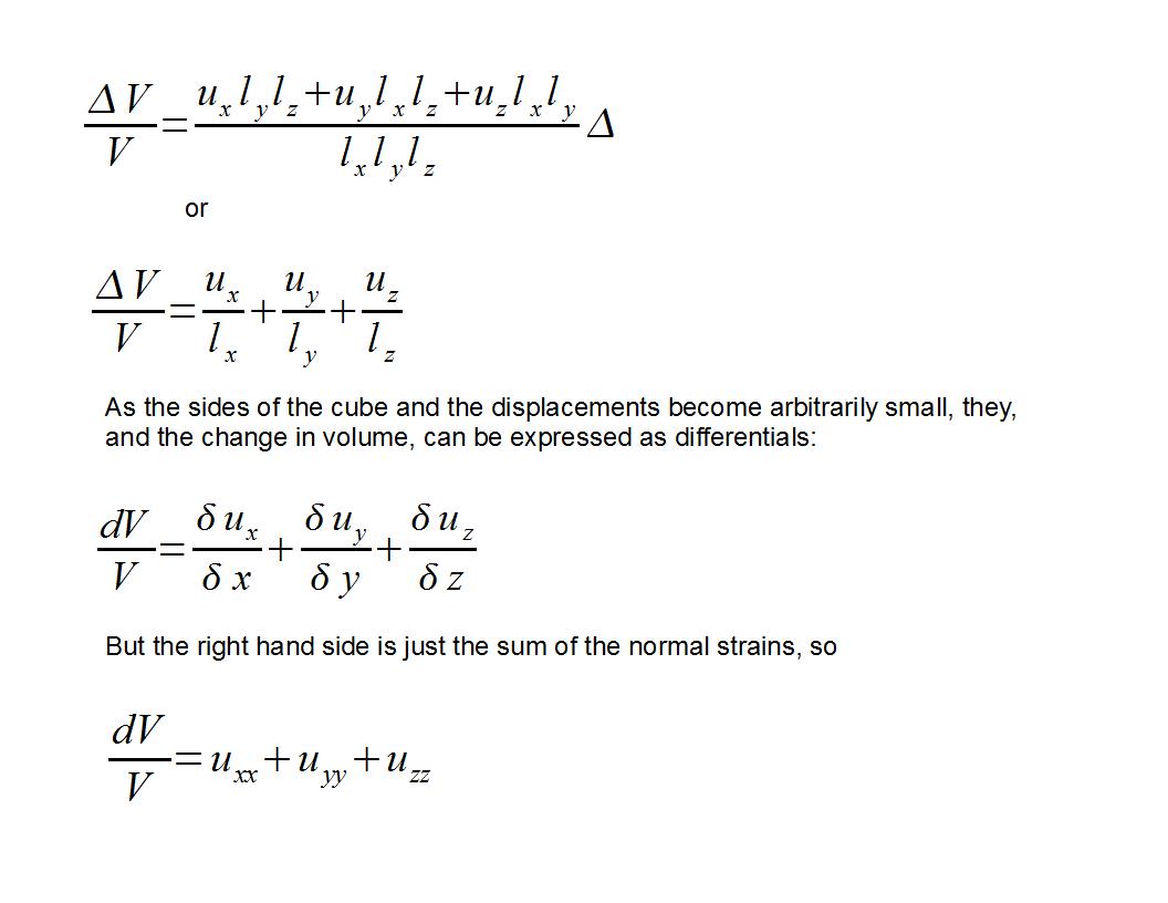 Easy Elasticity Theory: Relative volume change and the trace of the ...