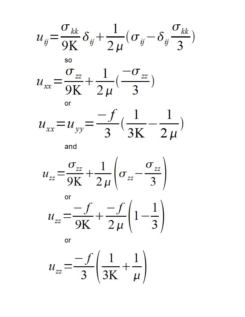 Easy Elasticity Theory: Compression (or extension) of a rod