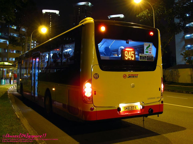 (buses[IN]gapore!): SMRT Buses : ZhongTong Hybrid LCK6121GHEV (SMB137A)