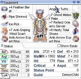 Ragnarok And Nostalgia: Status in Ragnarok