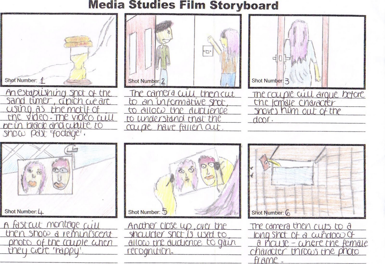 DanielFeatherstone123: Music video storyboards