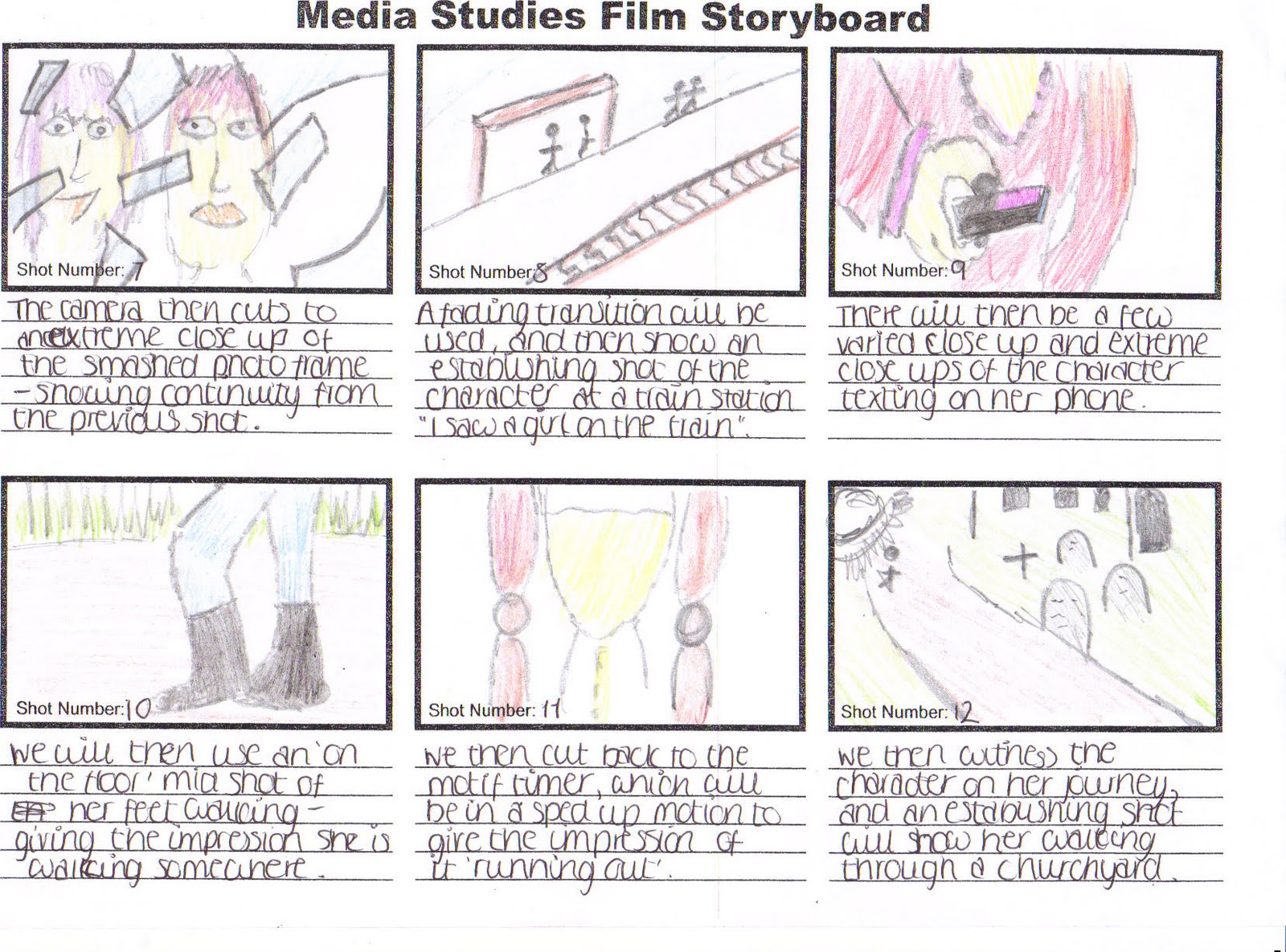 DanielFeatherstone123: Music video storyboards