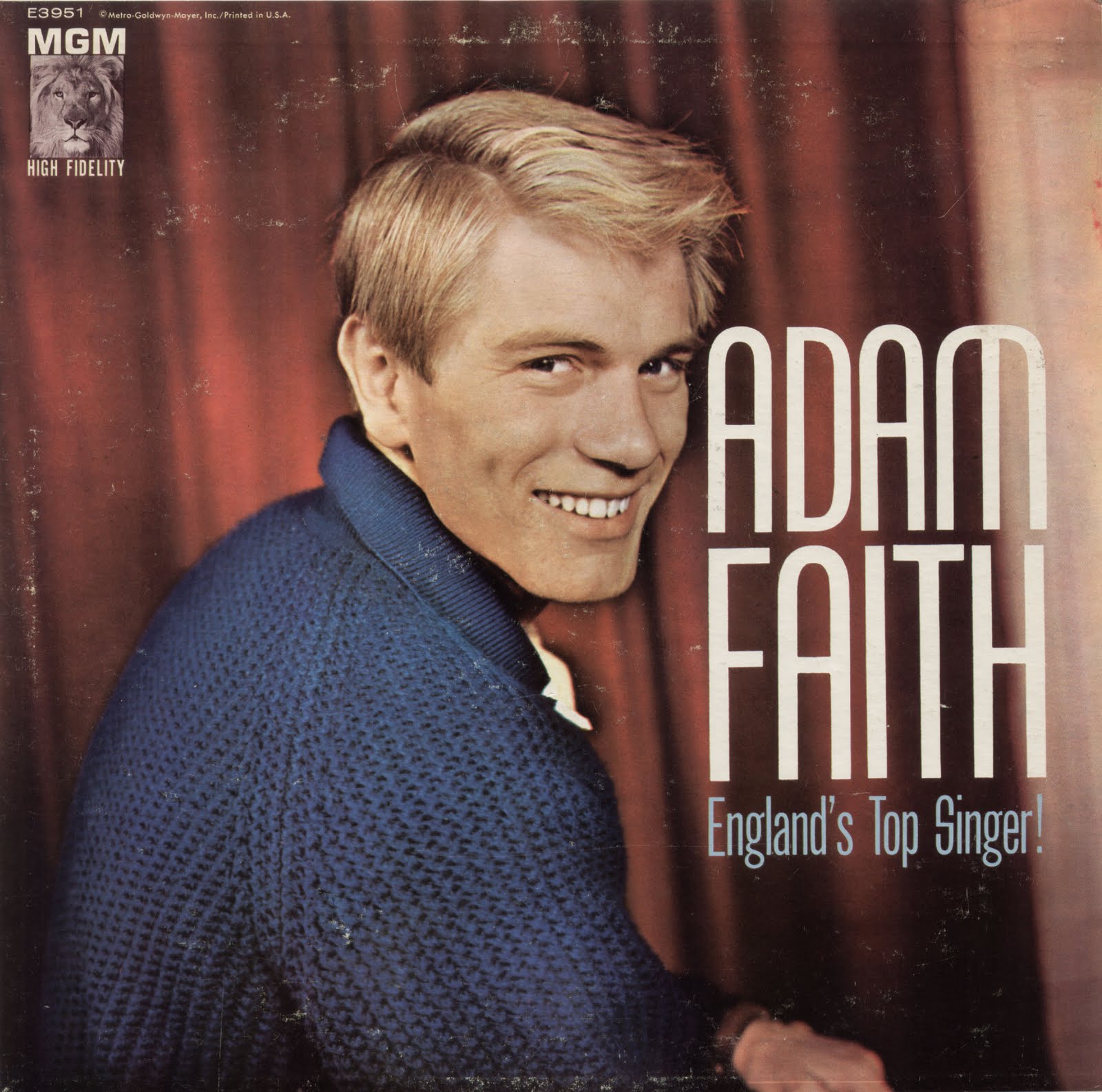GENERAZIONI e "PICK-UP": ADAM FAITH - ENGLAND'S TOP SINGER (1961)