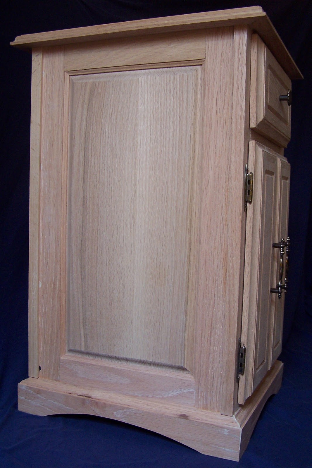 Kindelspire Custom Woodworking: Large Unfinished Oak End Table/ Night ...