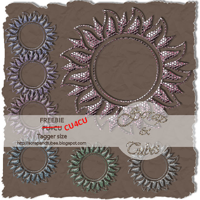 Freebie - Sun Frames (CU4CU) | Scrap and Tubes Designs