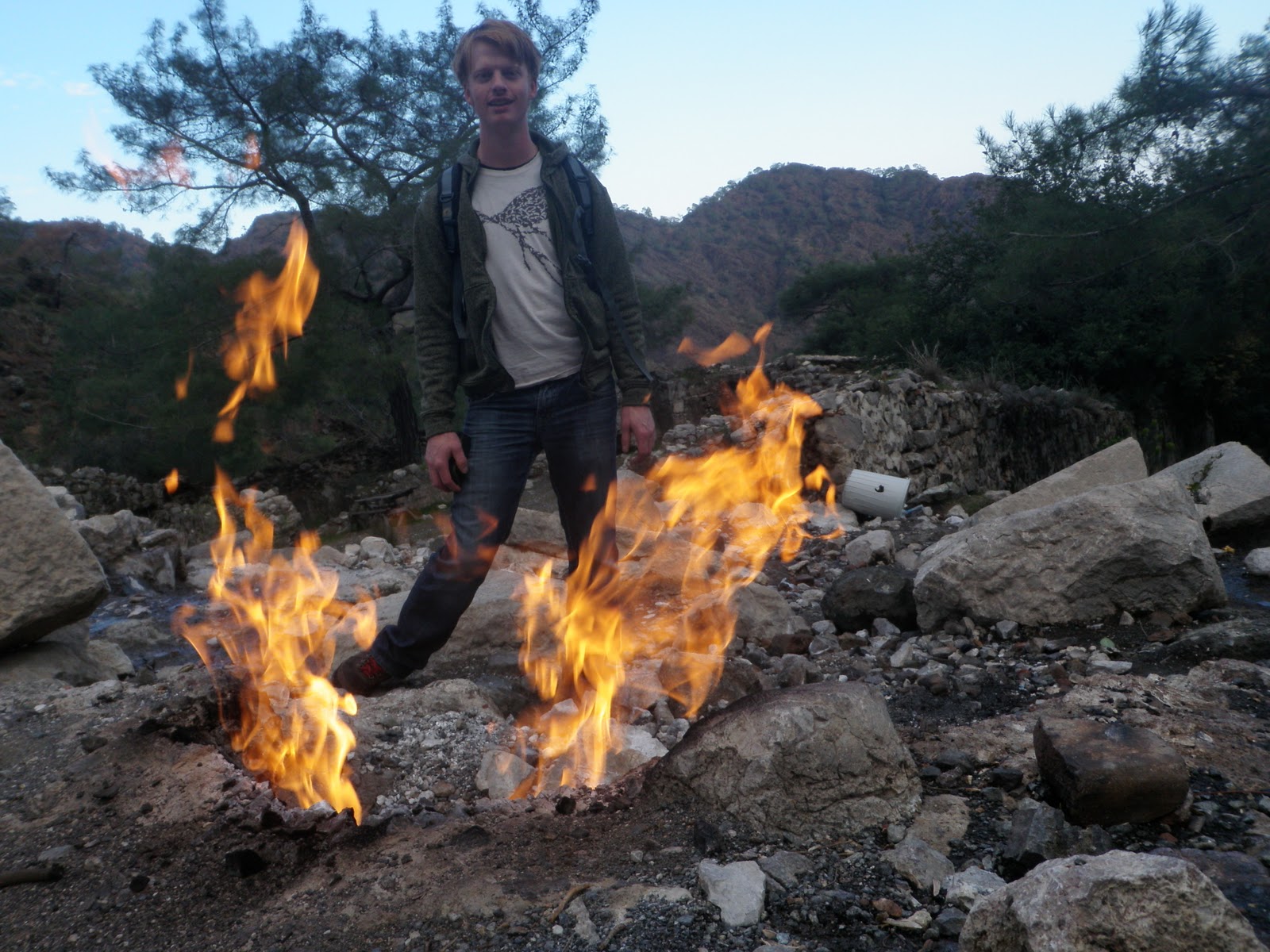 From Gatwick to Goa: Burning rock : Olympos