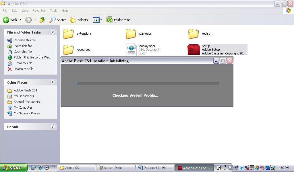 Andree: Instal adobe flash cs4