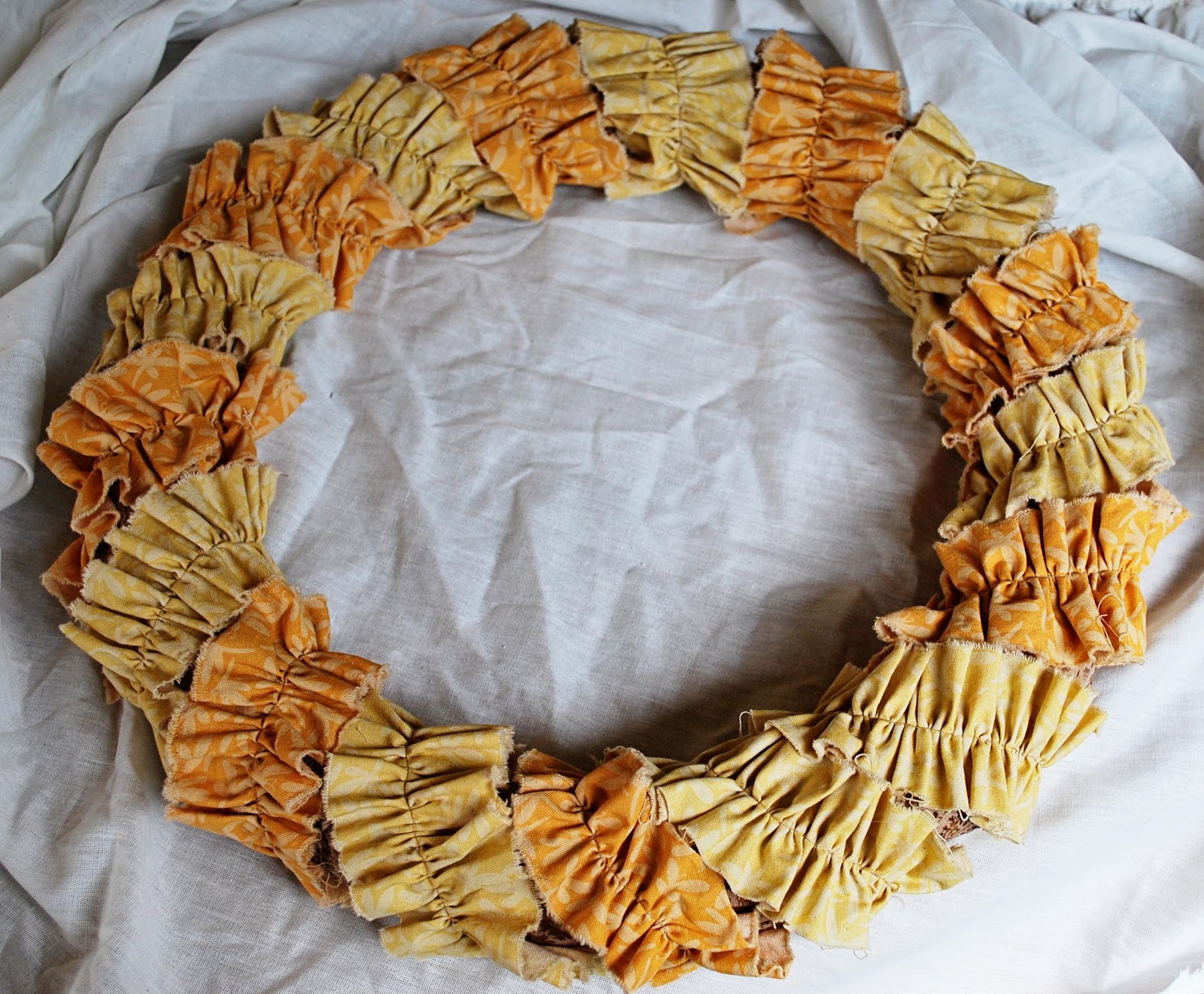 The Ruffle Wreath - Tutorial - Clumsy Crafter