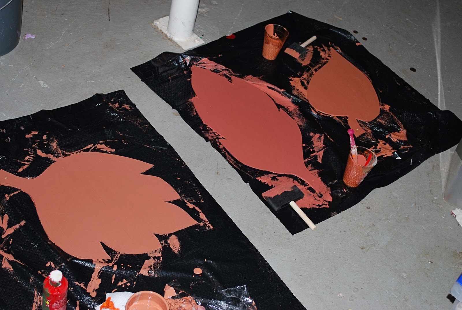 Chalk Board Fall Leaves ~ Tutorial - Clumsy Crafter