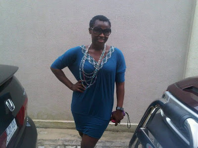 Spotted: Uche Jumbo rocking her new hair and fuller body...