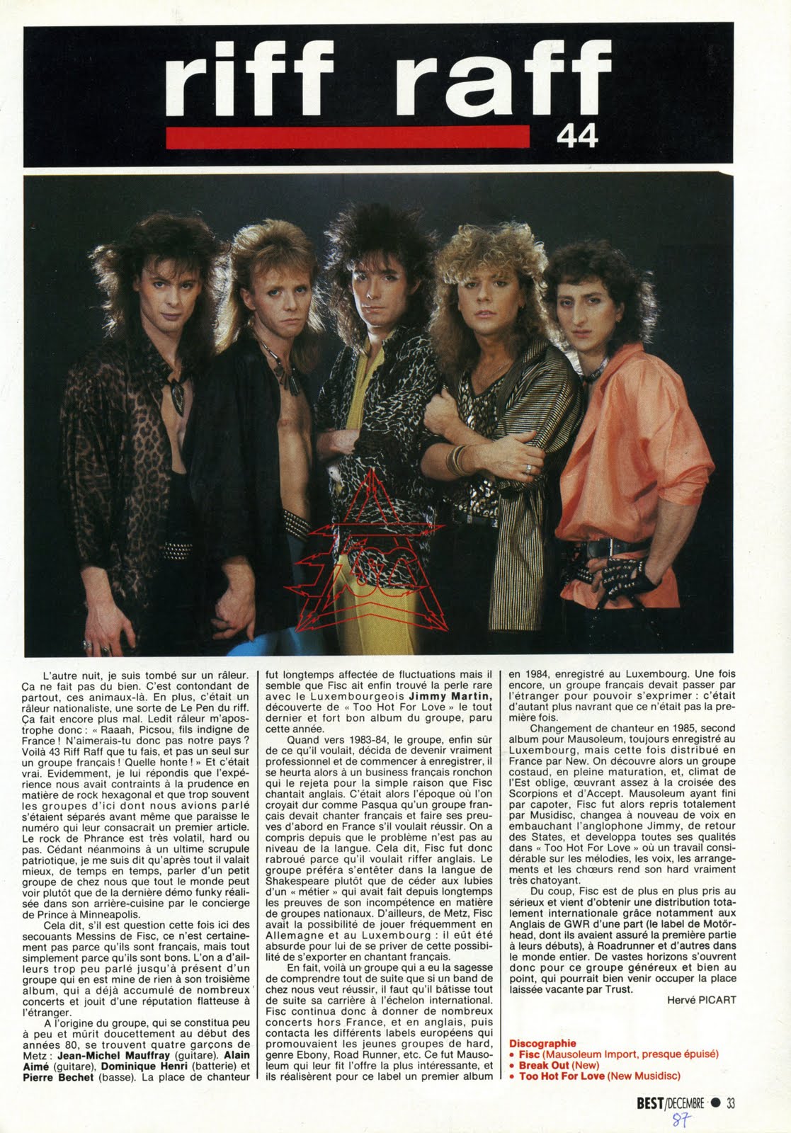 RIFF RAFF... A Tribute To Hervé Picart