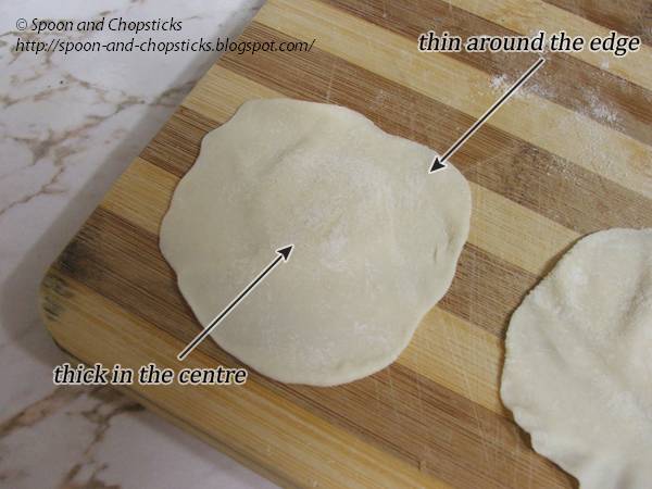 Spoon and Chopsticks: How to make dumpling wrapper design